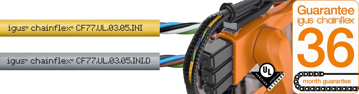 Cable de control chainflex CF77.UL.INI.D para IO-Link